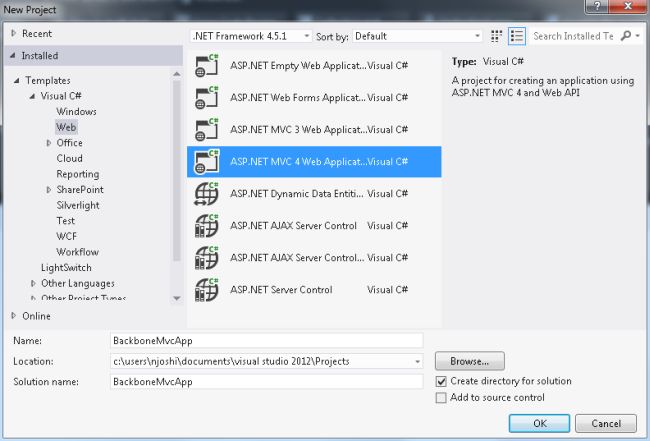 Getting Started With BackboneJS in MVC 4